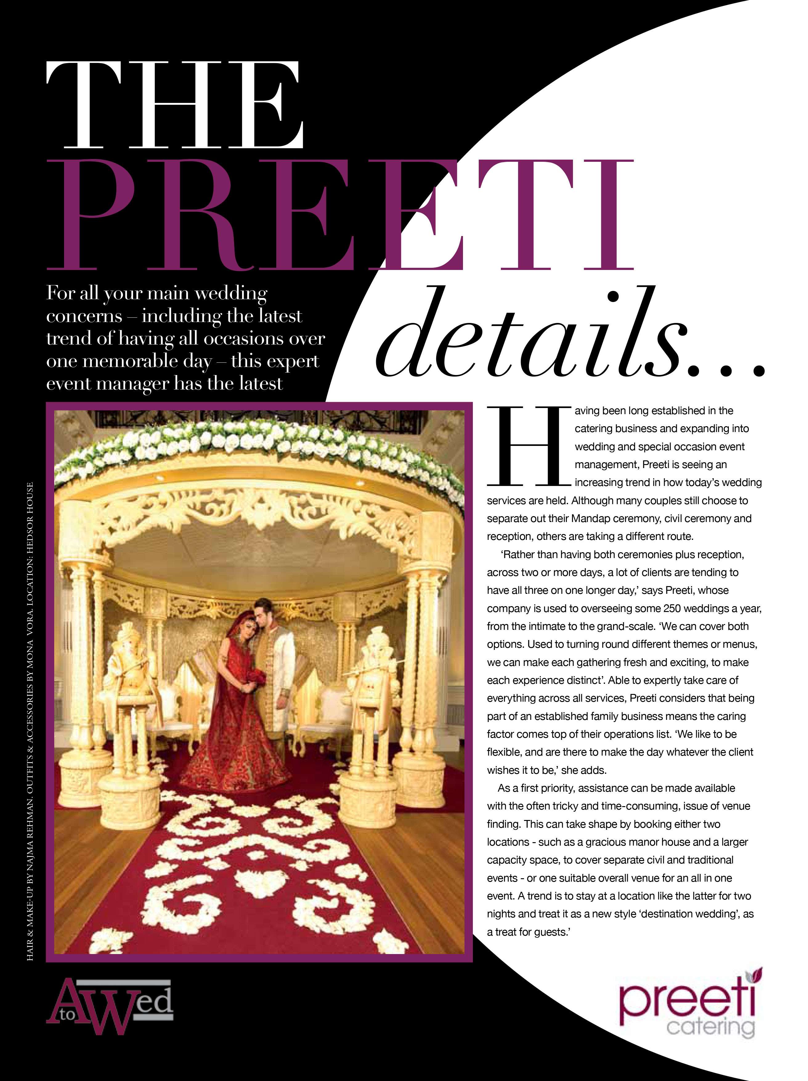 About Us | Asian Wedding & Event Specialists - Preeti Catering